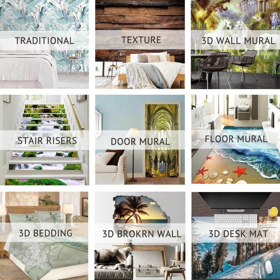 3D Retro Art Design R21639 Wallpaper Wall Mural Self-adhesive Removable ...