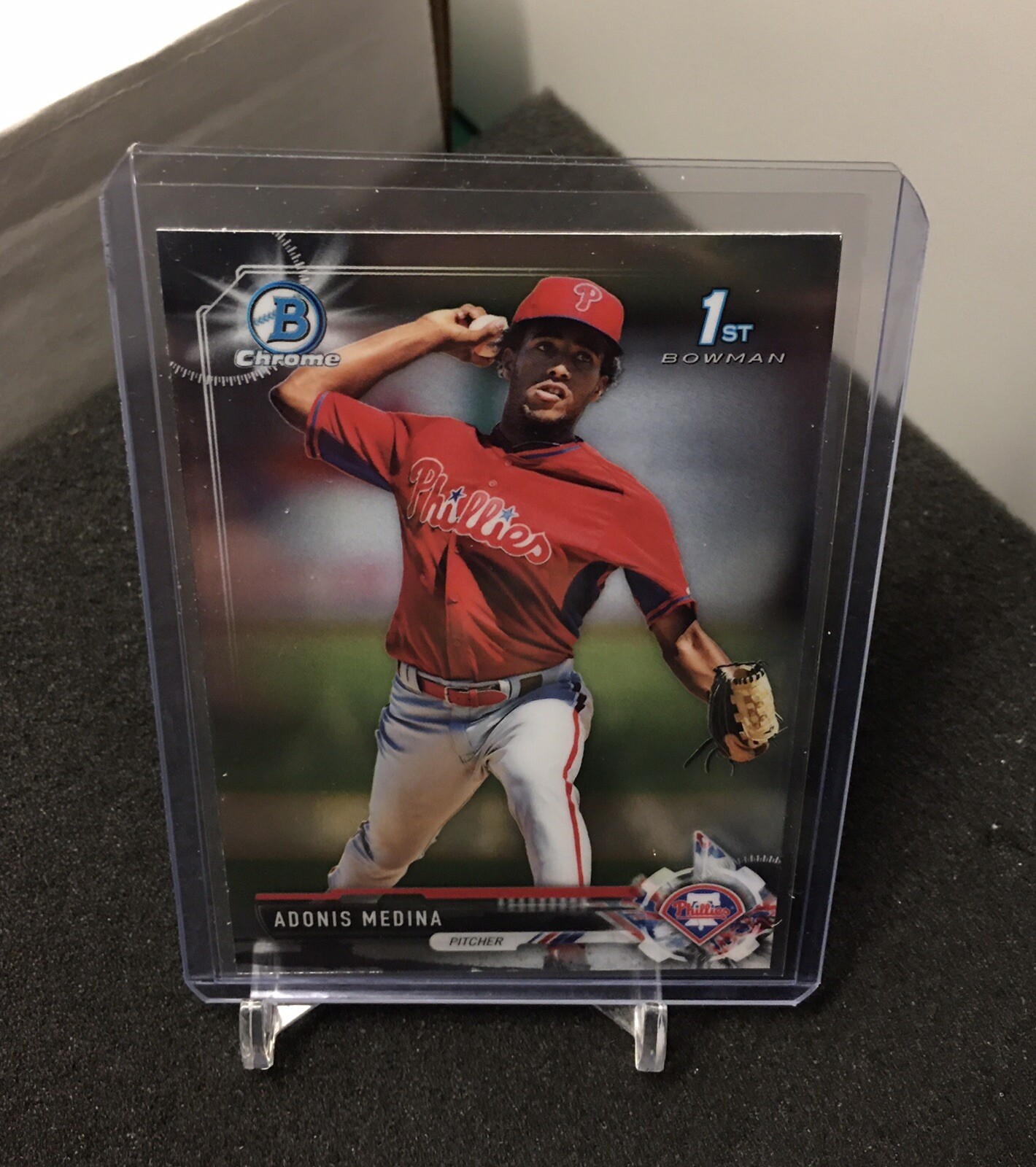Adonis Medina 1st Rookie 2017 Bowman Chrome card BCP104 Philadelphia ...