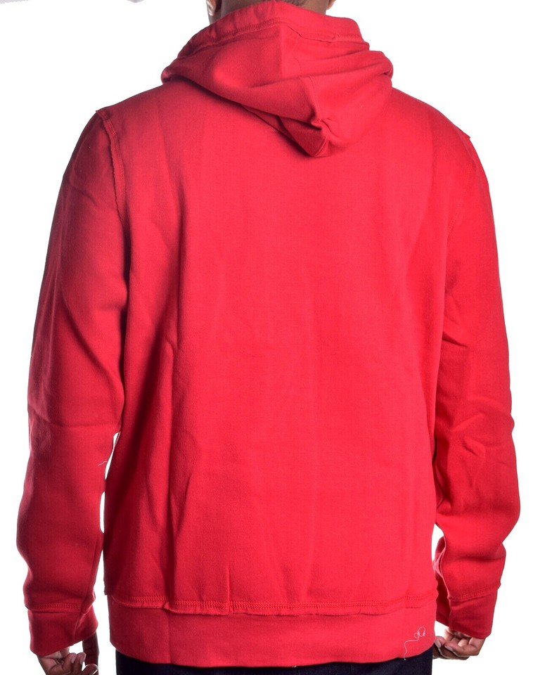 Akademiks Mens $68 Red Fleece Pullover Athletic Sweatshirt Hoodie Y2K ...