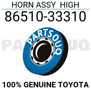 8651033310 Genuine Toyota HORN ASSY HIGH 86510-33310 | eBay