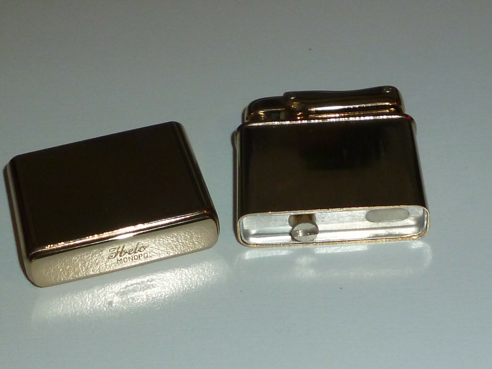 IBELO MONOPOL AUTOMATIC POCKET WICK LIGHTER - BRIQUET - 1952 - GERMANY ...