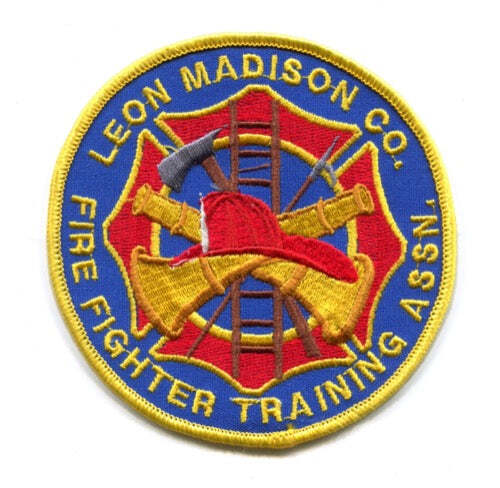 Leon Madison County Fire Fighter Training Association Patch Texas TX | eBay