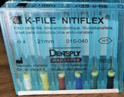 Dentsply K-File Nitiflex NiTi Flexible Endo Root Canal Files (1 pack ...