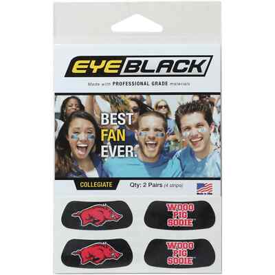 ARKANSAS RAZORBACKS-----EYEBLACK---------2 PAIRS ANTI-GLARE STICKERS | eBay
