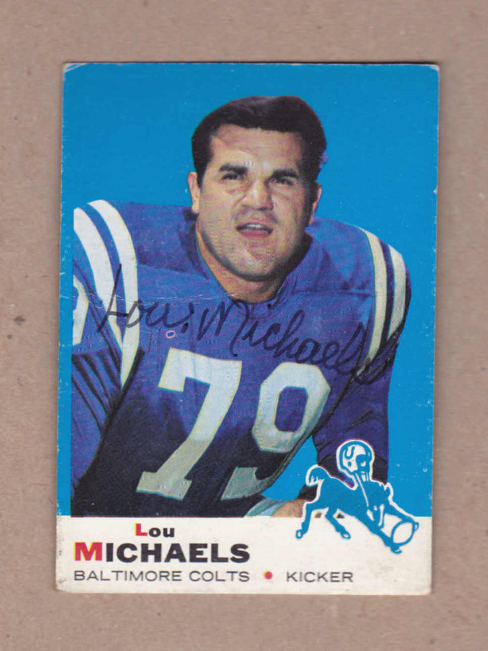 Lou Michaels signed 1969 Topps card#116(DEC)-Baltimore Colts | eBay