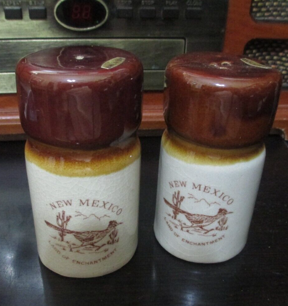 Vintage New Mexico Land Of Enchantment, ROAD RUNNER Salt and Pepper ...
