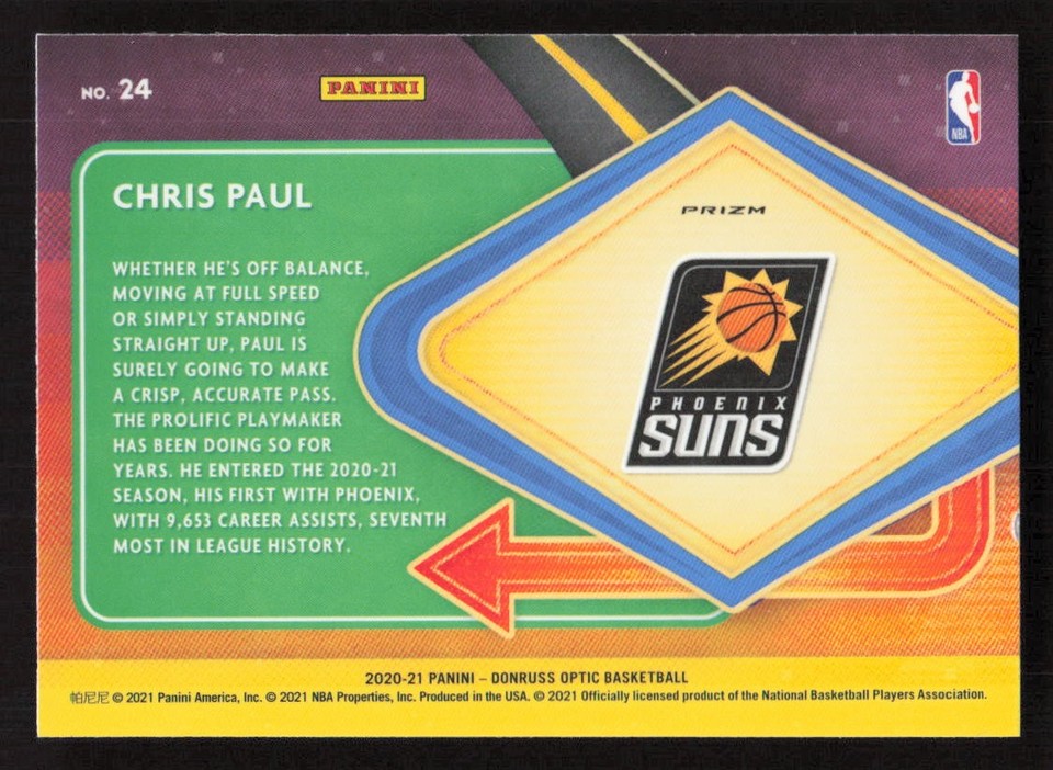 2020-21 Donruss Optic #24 Chris Paul Express Lane Holo | eBay