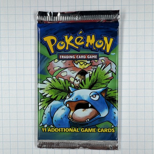 Unopened Sealed Base Set Booster Pack Vintage Pokemon Excellent ...