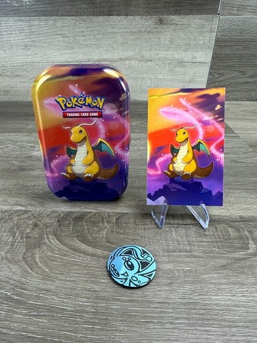 Pokémon Tin Dragonite Card and Coin Container Tins | eBay
