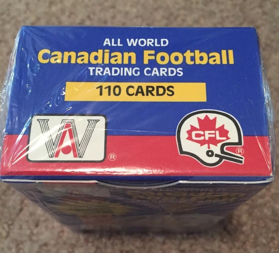 AW SPORTS - ALL WORLD CANADIAN CFL FOOTBALL SEALED 110 CARD BOX Rocket ...