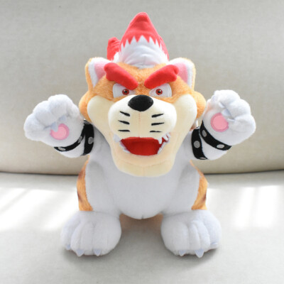 12” Super Mario Bros Soft Meowser Bowser Plush Toys Stuffed Dolls ...