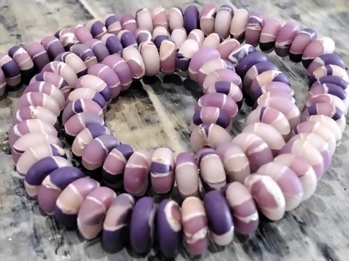 Hmade Polymer Clay Abacus, Indigo, 7.5-8x3.5mm, Apx 108 pcs, Free post ...