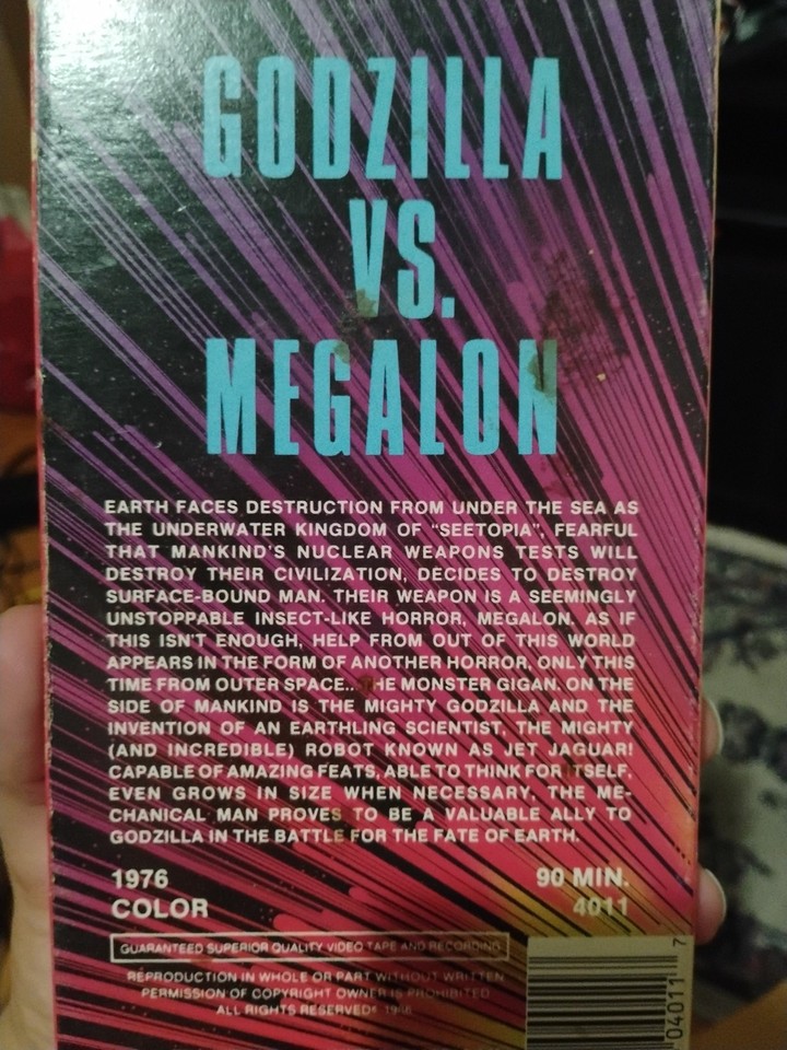 Godzilla vs. Megalon Monster Mania VHS | eBay