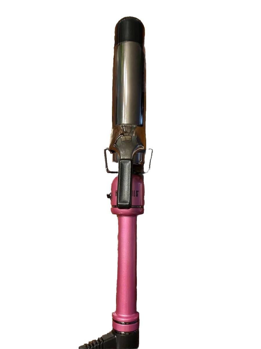 Hot Tools Professional Curling Iron Wand 1 1/2" Titanium Barrel Pink ...