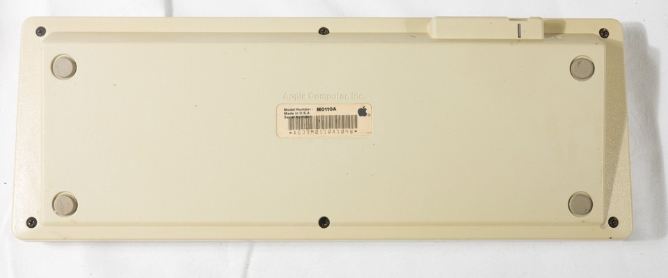 Apple Keyboard and Cable for Macintosh 128k 512k Mac Plus RARE Vintage ...