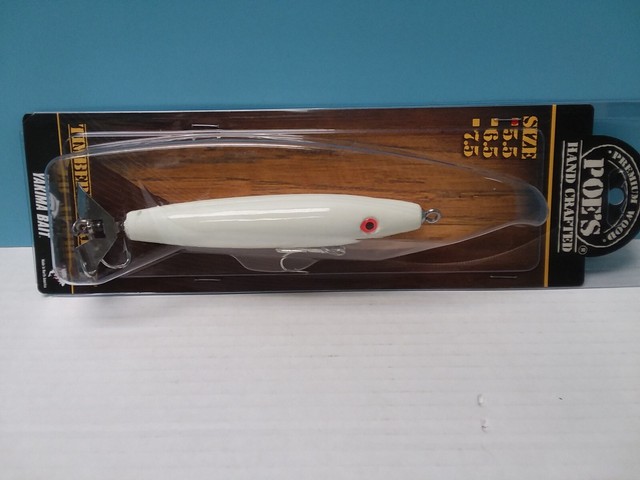 POE'S TIMBER TURBINE LARGE WOODEN SURFACE fishing lure 5.5 INCHES NOS ...