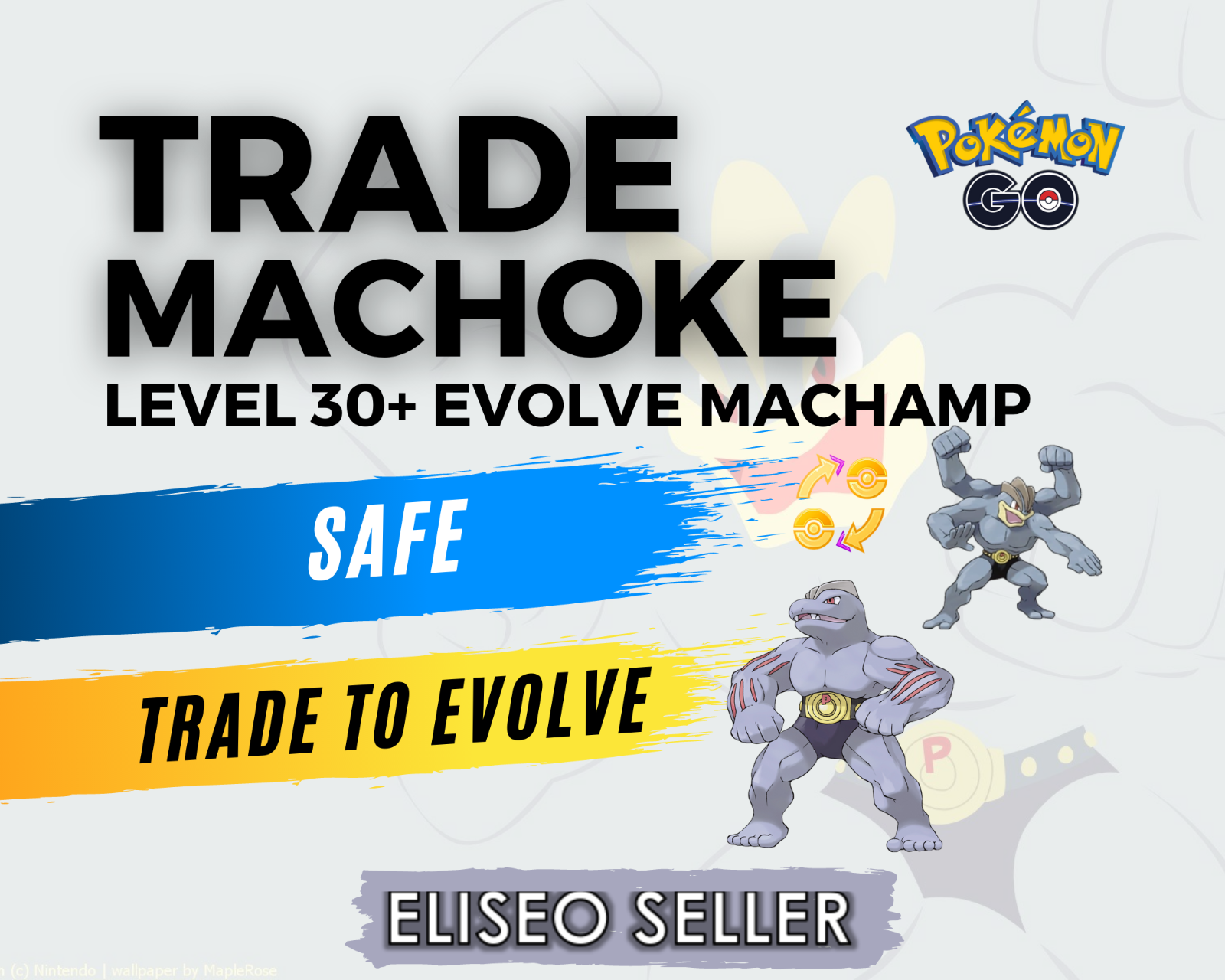 Pokemon Machoke GO - Evolve to Machamp | eBay