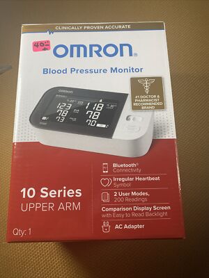 Omron 10 Series BP7450 Upper Arm Blood Pressure Monitor - Black ...
