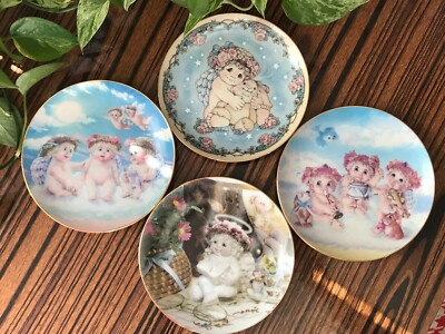 Lot of 4 Vtg Hamilton Collection 1994-1995 Dreamsicles Plates of Angels ...