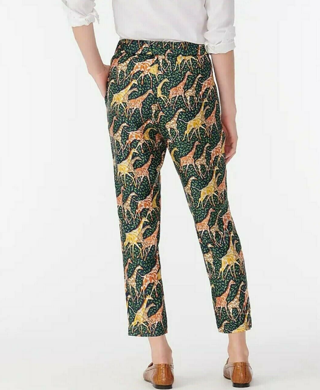 J Crew Collection Silk Giraffes Pants Sz 4 NWT $148 | eBay