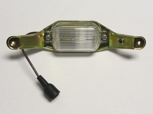 68-71 Chevy Corvette Rear License Plate Lamp Tag Light Assembly Fiber ...