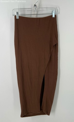 Stillwater Brown Slit Regular Fit Pull On Maxi Womens Skirt Size Small ...
