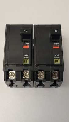 Square D QO240 Circuit Breaker 40 Amp 2 Pole 120/240V Lot Of 2 *NOB* | eBay