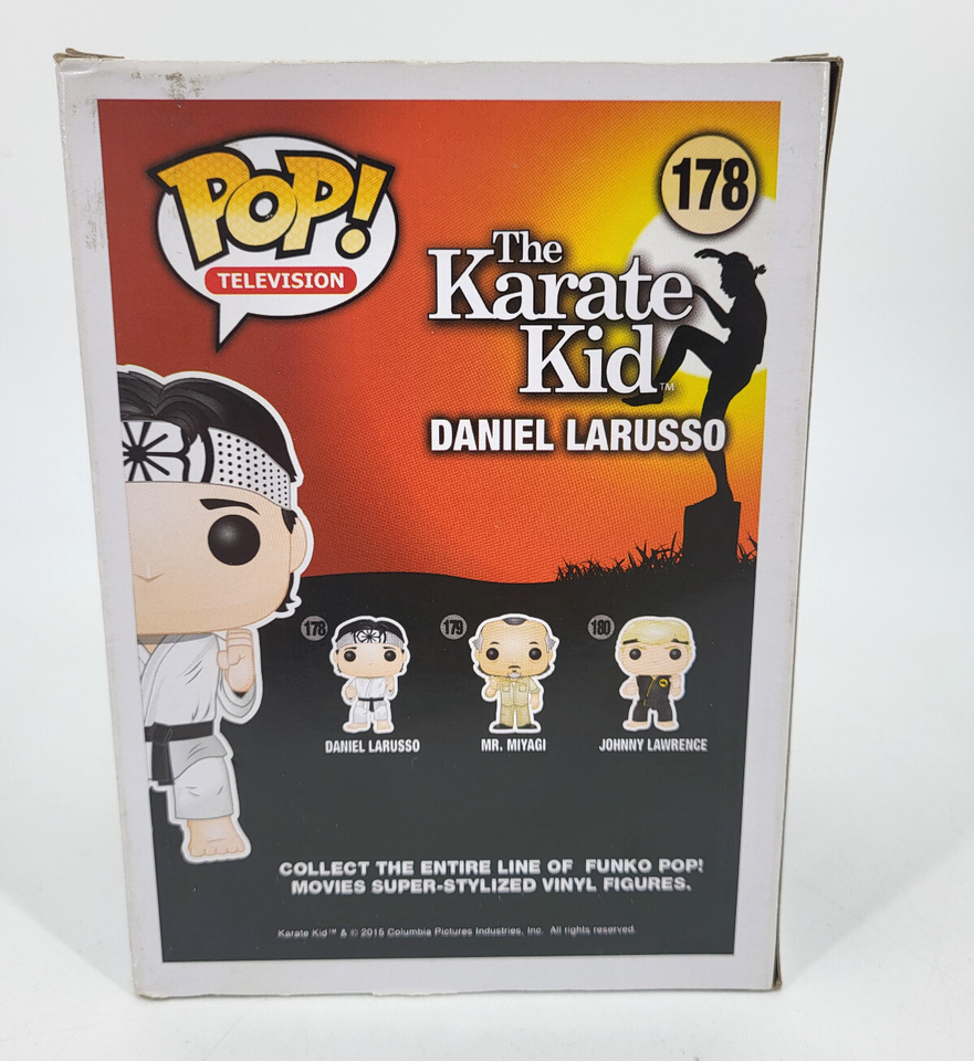 Funko Pop Television The Karate Kid Daniel Larusso #178 VAULTED BOX ...