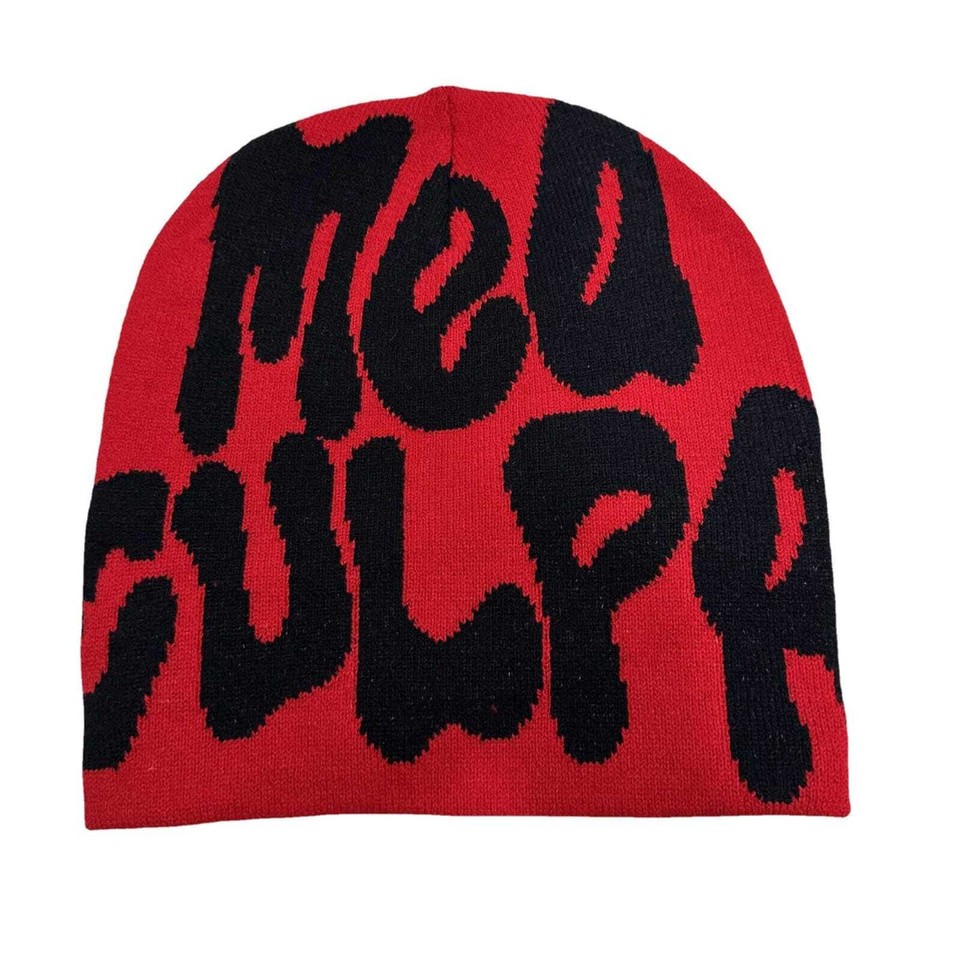 2023 MEA CULPA Beanie Y2K Hip Hop Beanies Winter Hat Tik Tok Knit Skull ...