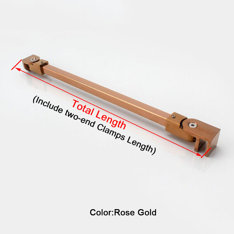 Stainless Steel Wall to Glass Support Rod Frameless Shower Panel ...