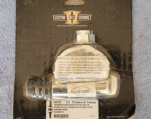 Custom Chrome Rear Disk Brake Master Cylinder 73 To 79 #26218 | eBay