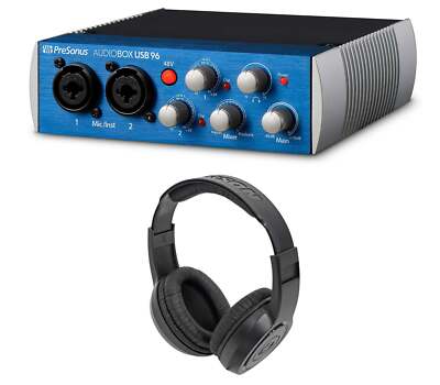 PRESONUS AUDIOBOX USB 96 2x2 Audio 2.0 Recording Interface + Samson ...