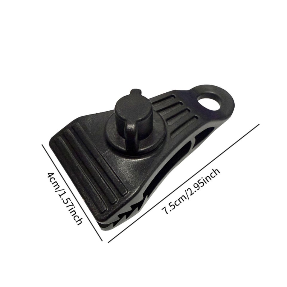 10x Camp Tent Clips Set Lock Grip Clamps for Wall Pipe Outdoor Tents ...