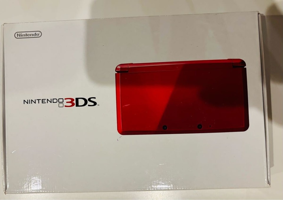 Nintendo 3DS Metallic Red + Pokémon SoulSilver & Yellow | eBay