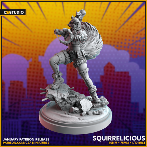 Squirrel Girl (Marvel Rivals) 40mm Scale Miniature | Crisis Protocol ...