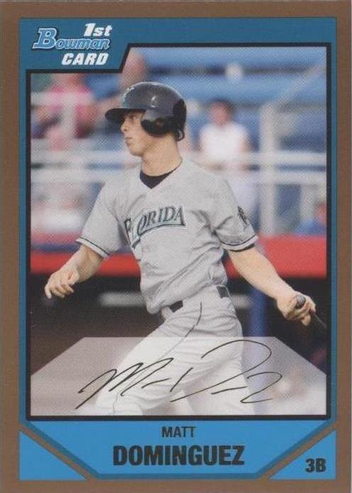 2007 Bowman Draft Picks & Prospects - Prospects Matt Dominguez #BDPP34 ...