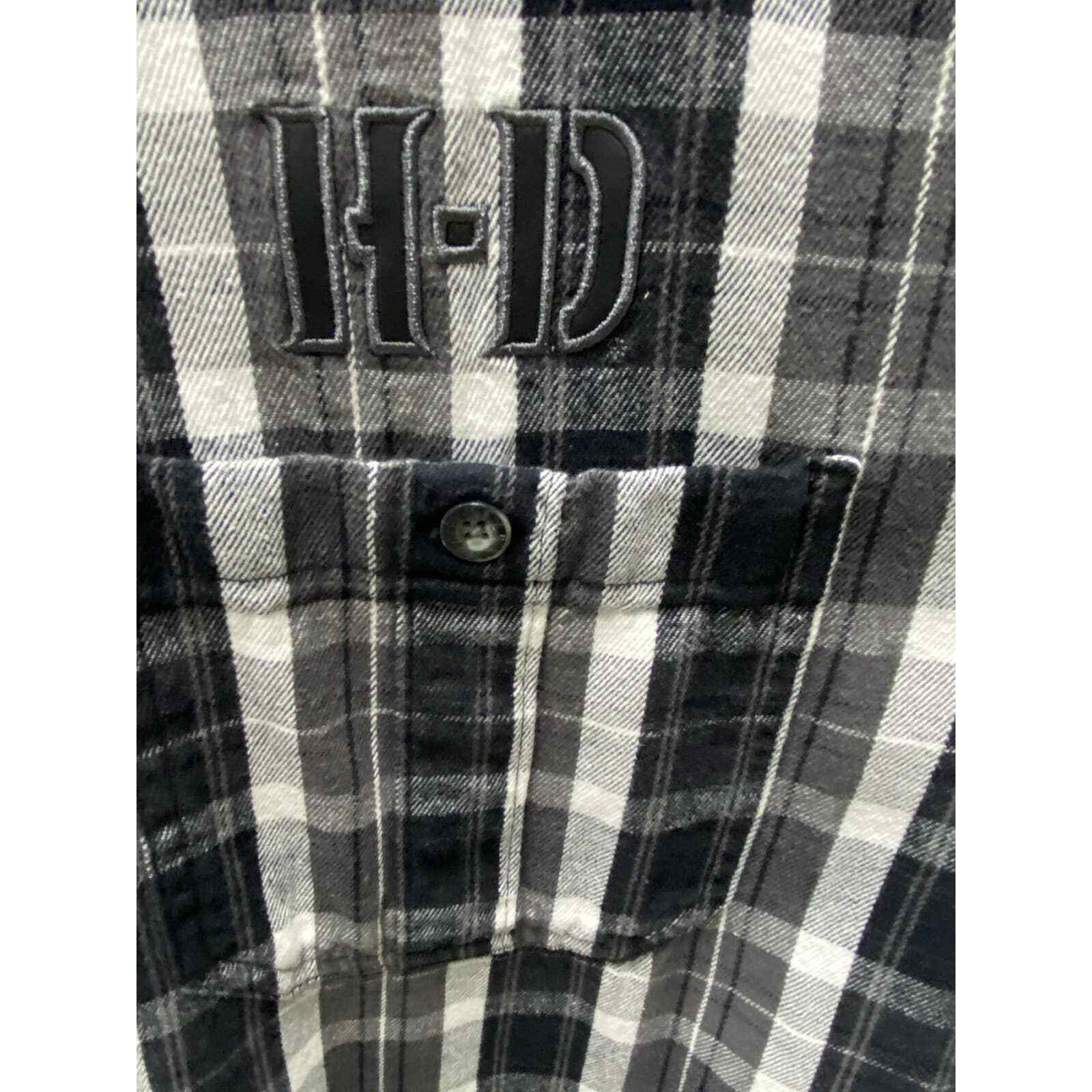 Authentic Harley Davidson Plaid Flannel Long Sleeve S… - Gem