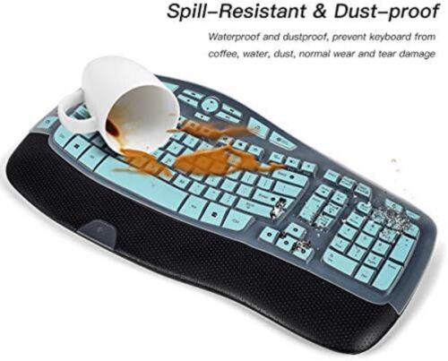 Keyboard Cover for Logitech K350 Wireless Wave Keyboard, Logitech MK570 ...
