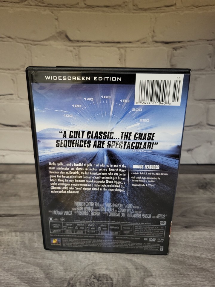 Fox Need For Speed Vanishing Point 1971 DVD Essentials Cover 2003 Car ...