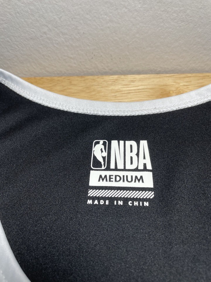 NBA Mens Medium Black And White Basketball Jersey Really Good Clean ...