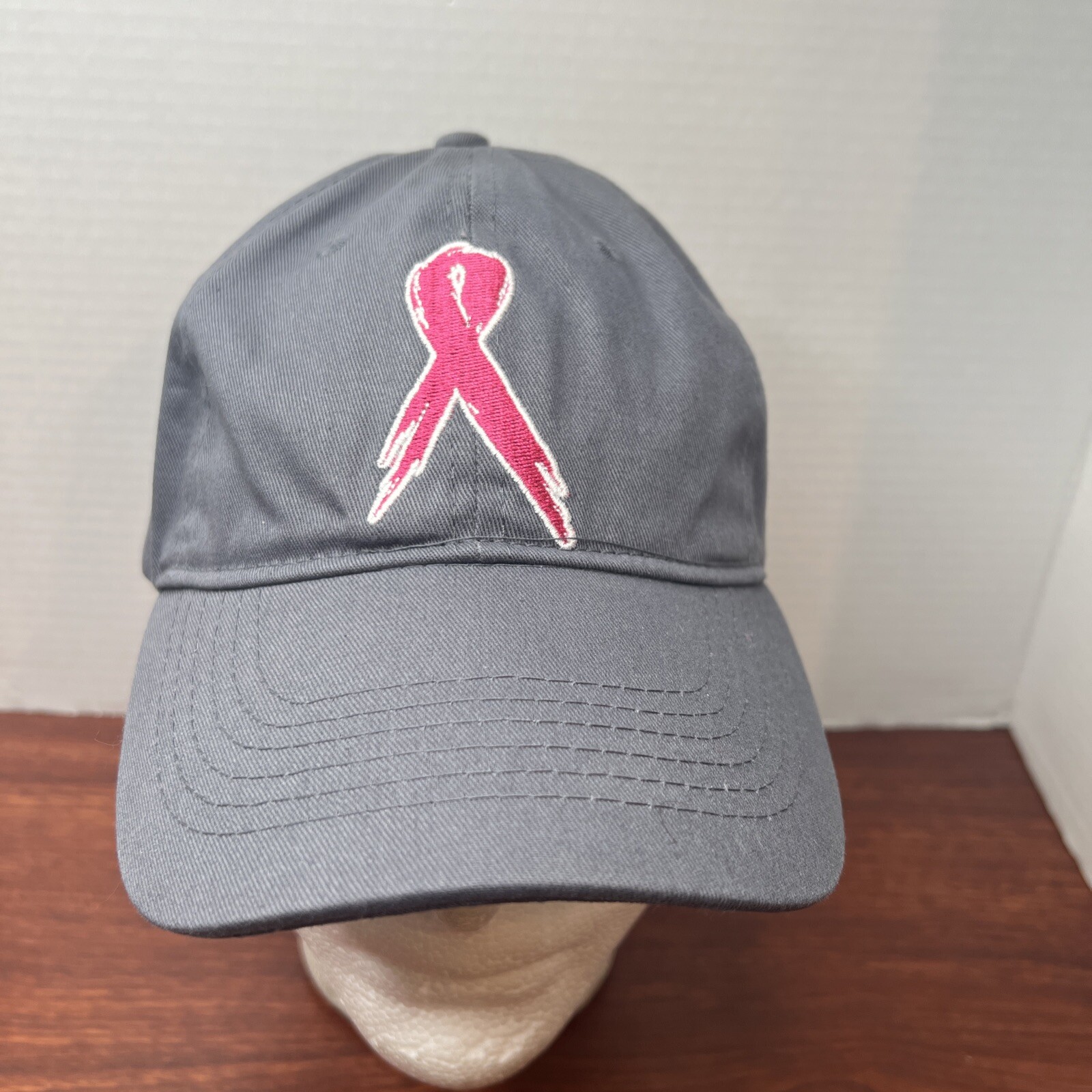Breast Cancer Gray Pink "Be The Cure" Support the Cure Baseball Hat Cap ...