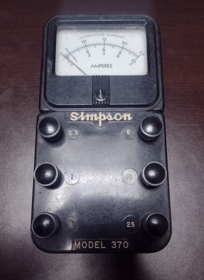 Simpson Model 370 Amp Meter | eBay