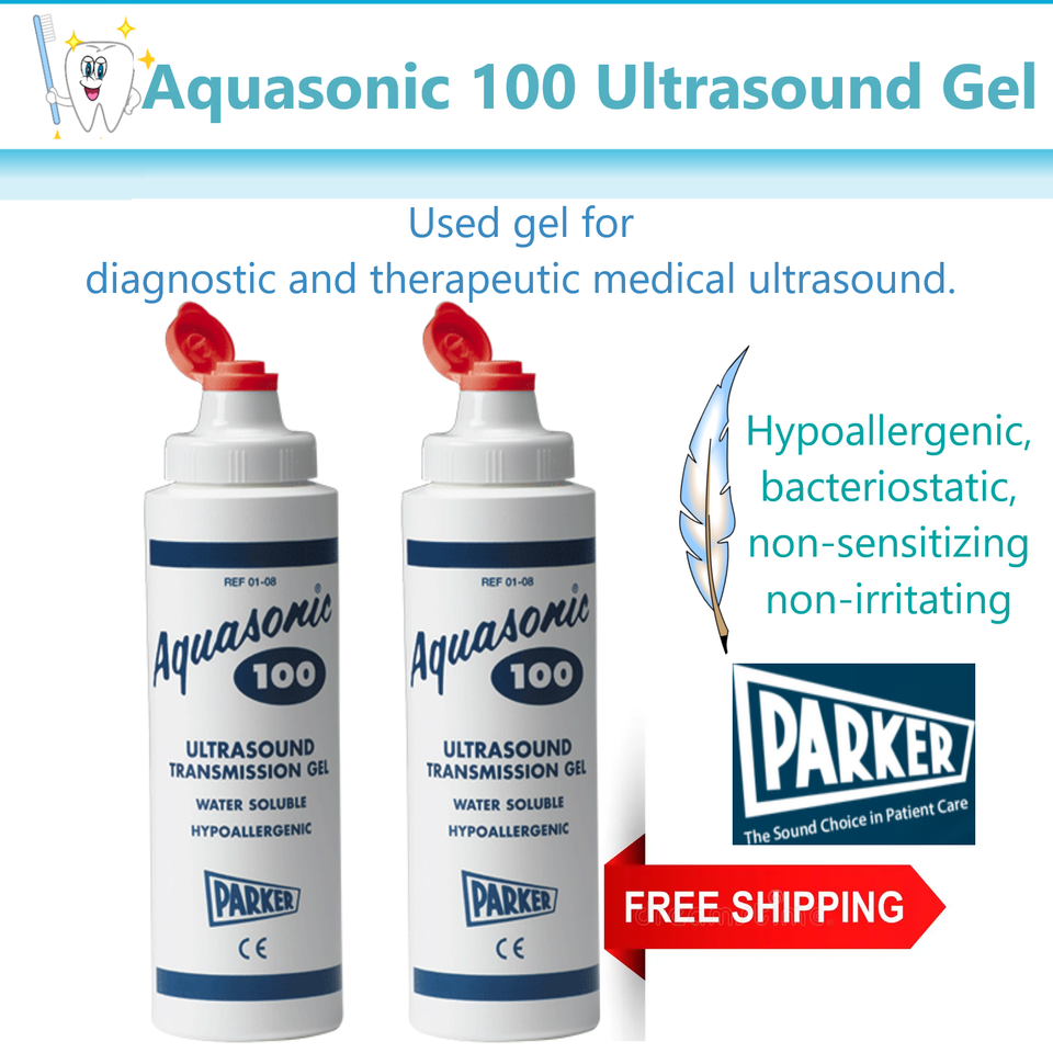 PARKER LABS AQUASONIC ULTRASOUND GEL 8.5 oz 1-12/Box, Made in USA, Exp ...