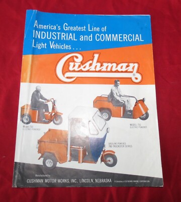 CUSHMAN MOTOR WORKS SALES BROCHURE 1957 | eBay