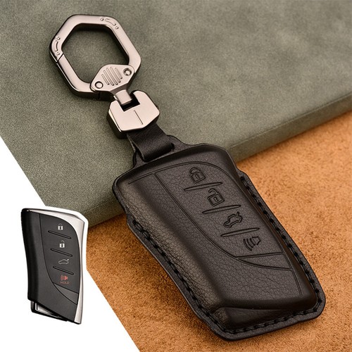 Genuine Leather Remote Key Case Fob Cover For Lexus ES UX NX LC500 ...