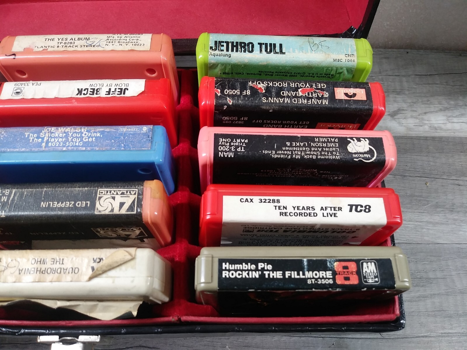 Lot Of 15 8 Track Tapes W/ Vintage Storage Case | eBay