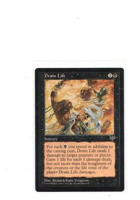 MTG Drain Life Mirage Regular Common | eBay