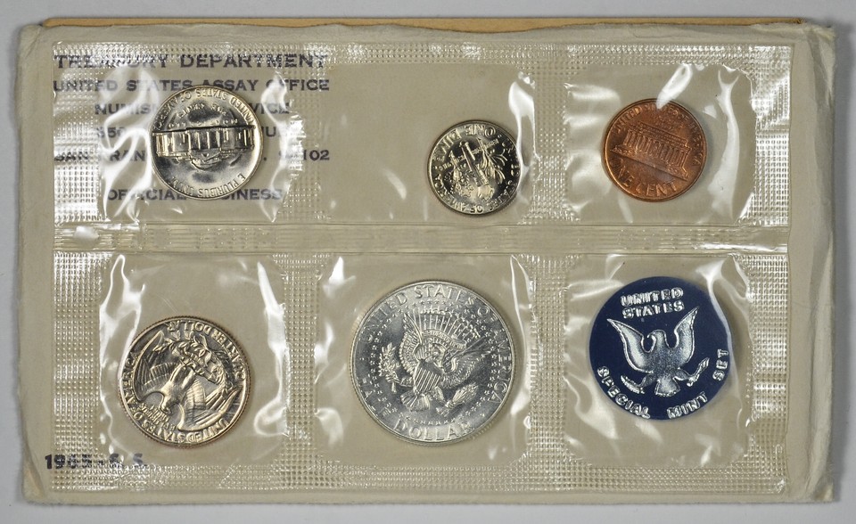 1965 SMS United States Special Mint Set with Toning On Cent | eBay