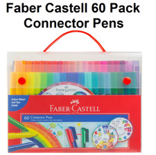 Faber Castell 48 Colouring Textas Colors Connector Pen Cube 48pcs for 4 ...