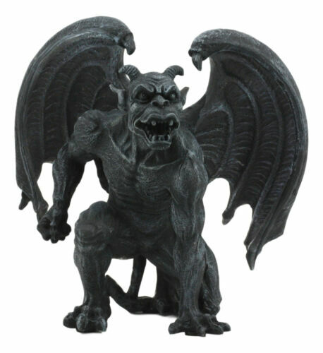 Short Horned Gargoyle Statue 6" Height Figurine Guardian Fantasy ...